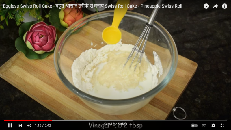 Eggless Pineapple Swiss Roll Cake – Oddy uniwraps